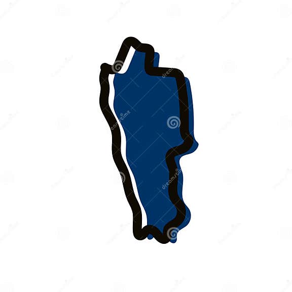 Mizoram State Map Vector Art Stock Vector - Illustration of symbol ...