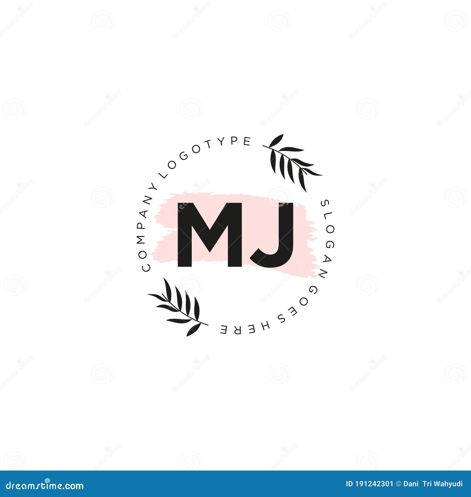 MJ Letter Logo Icon Design Template Elements Stock Vector ...
