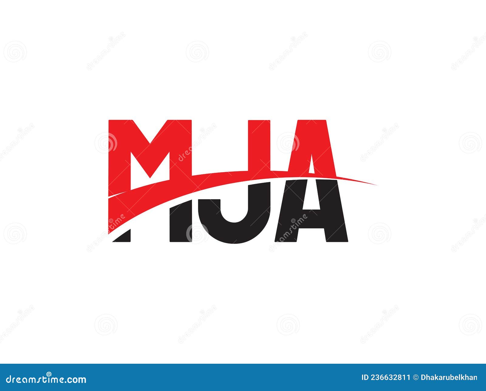 MJA Letter Initial Logo Design Stock Vector - Illustration of brand ...