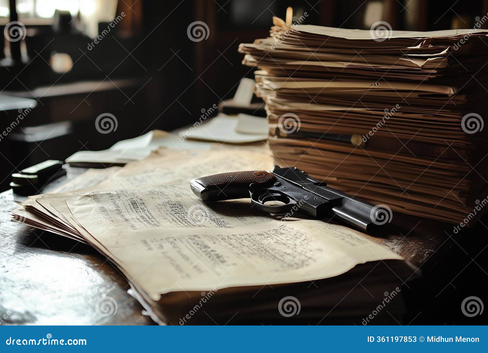 Paperwork During Crime Scene Investigation Process In Csi Laboratory ...