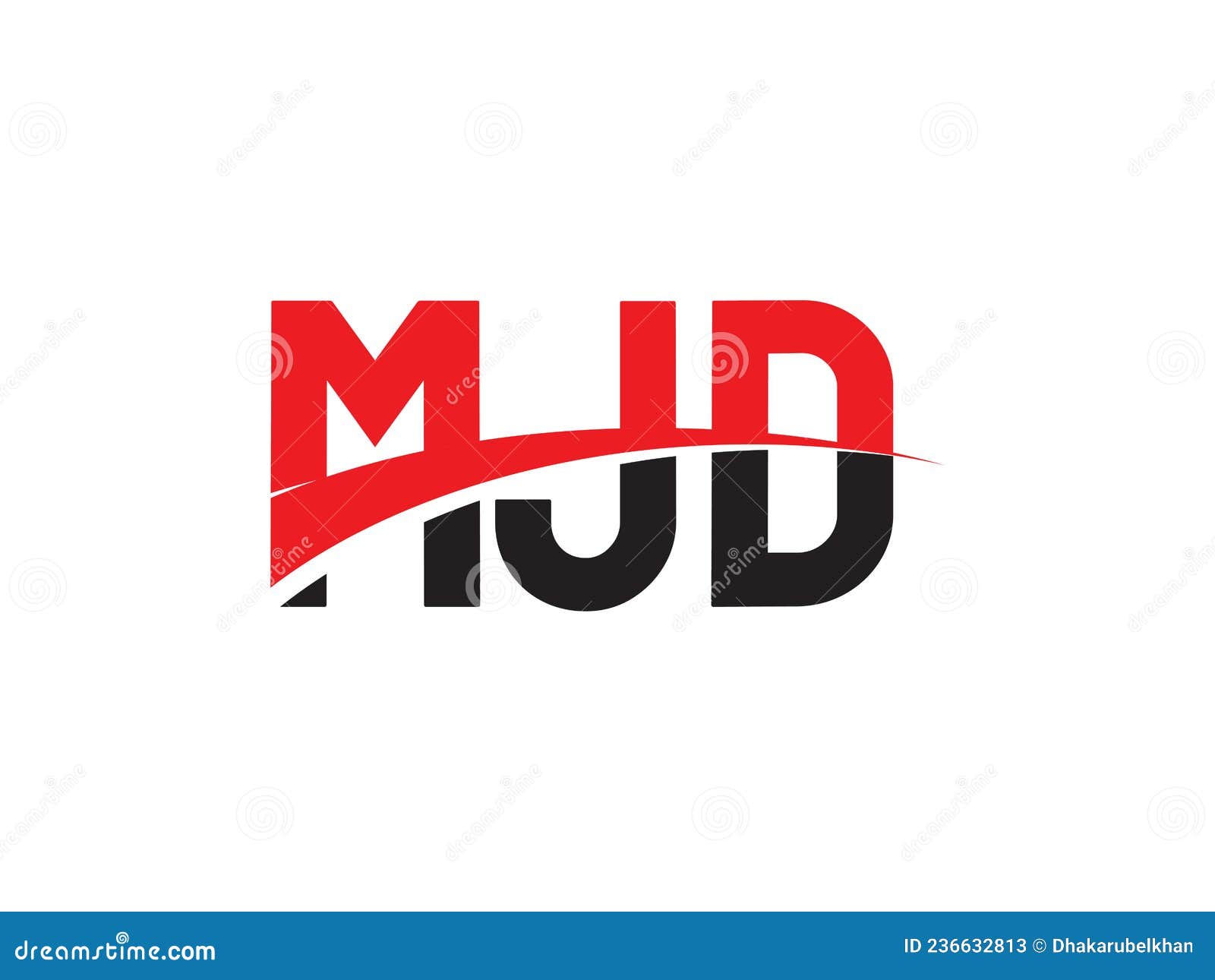 MJD Letter Initial Logo Design Stock Vector - Illustration of element ...
