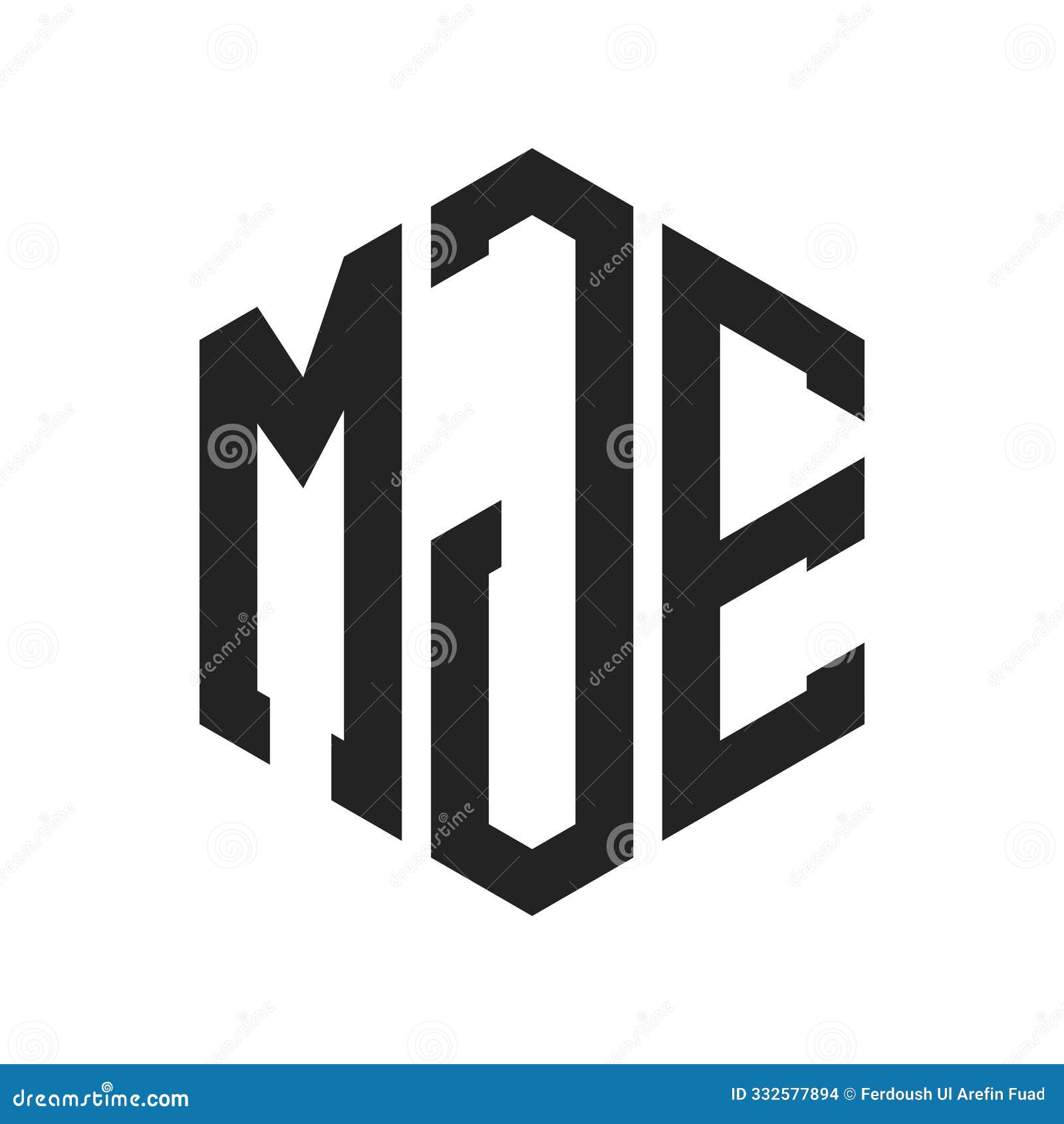 MJE Logo Design. Initial Letter MJE Monogram Logo Using Hexagon Shape ...