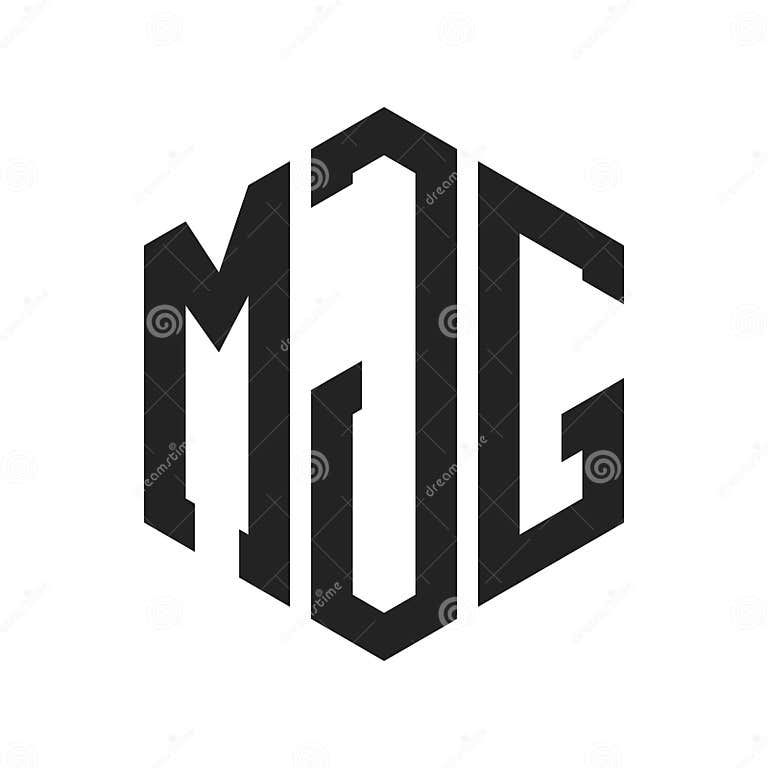 MJG Logo Design. Initial Letter MJG Monogram Logo Using Hexagon Shape ...