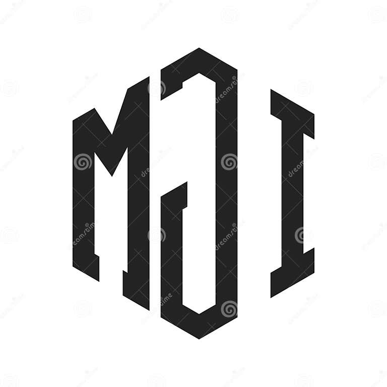 MJI Logo Design. Initial Letter MJI Monogram Logo Using Hexagon Shape ...