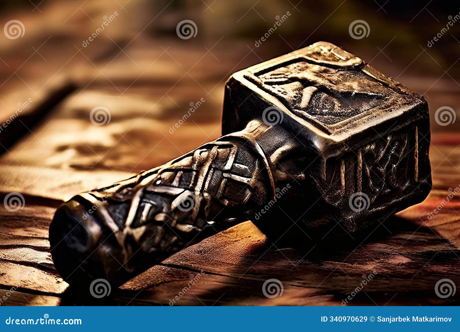 Mjolnir Thors Hammer Capable of Summoning Lightning and Unleashi Stock ...
