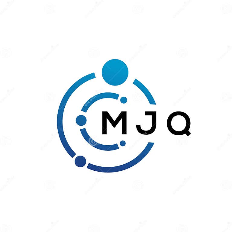 MJQ Letter Technology Logo Design on White Background. MJQ Creative ...