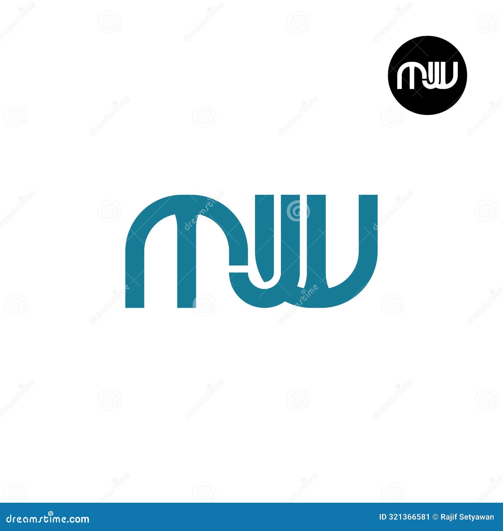 MJW Logo Letter Monogram Design Stock Vector - Illustration of company ...