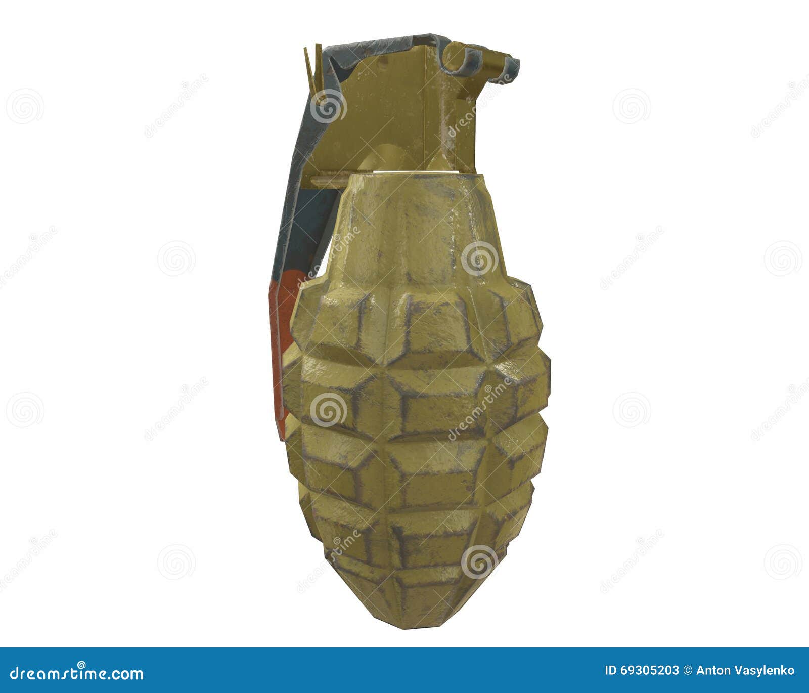 Mk2 Illustrazione Della Granata 3d Illustrazione di Stock ...
