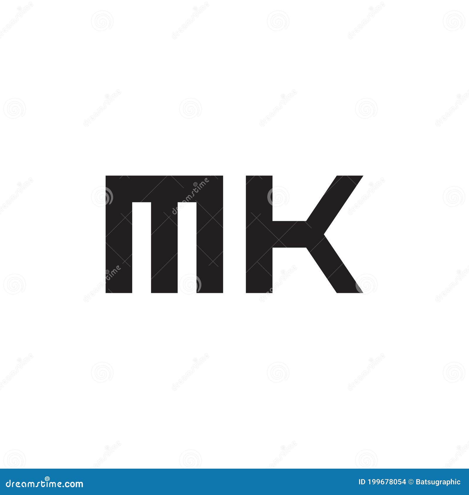 Mk Initial Letter Vector Logo Icon Stock Vector - Illustration of ...