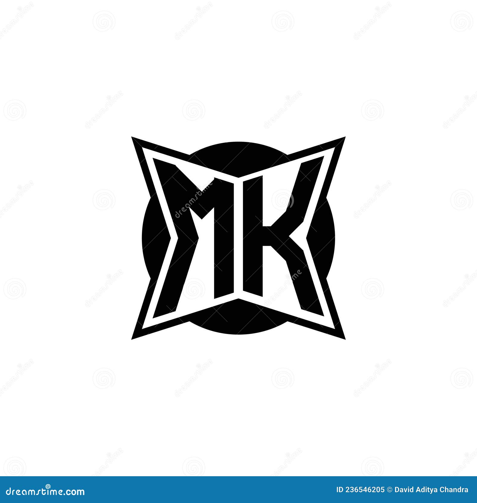 MK Logo Monogram Geometric Modern Design Stock Vector - Illustration of ...
