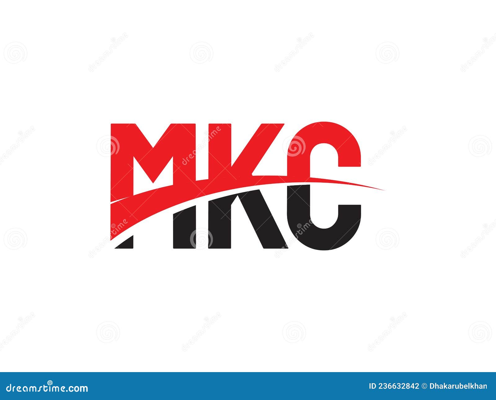 MKC Letter Initial Logo Design Stock Vector - Illustration of banner ...