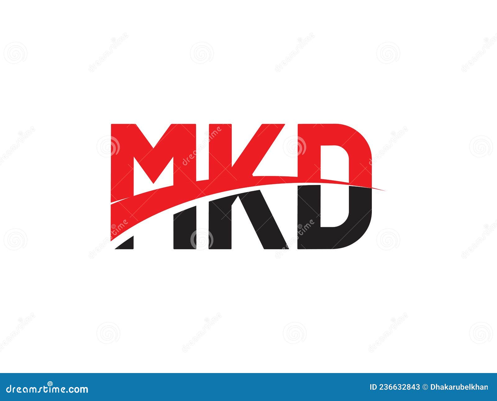 MKD Letter Initial Logo Design Stock Vector - Illustration of icon ...