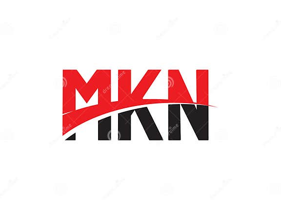 MKN Letter Initial Logo Design Stock Vector - Illustration of brand ...