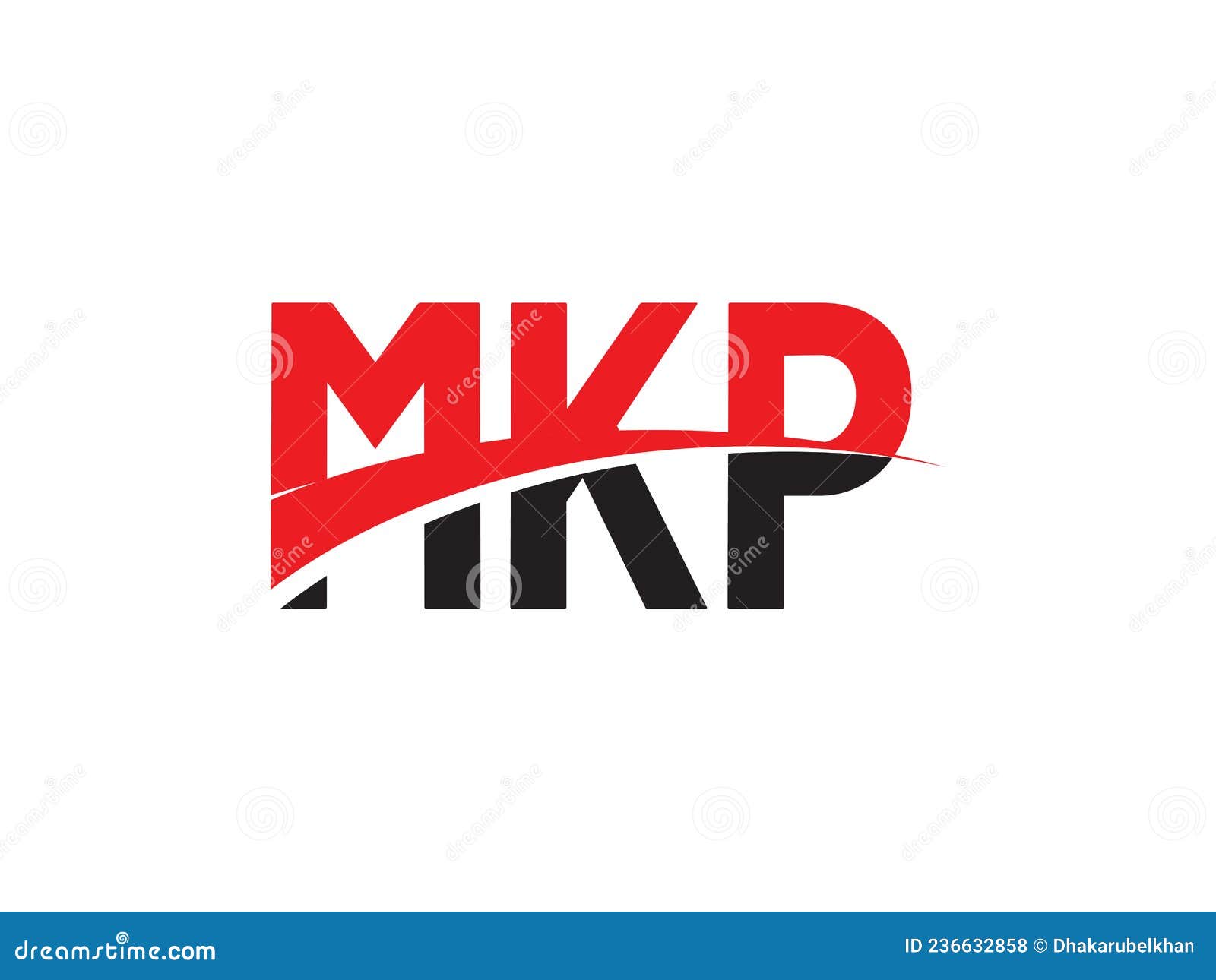 MKP Letter Initial Logo Design Stock Vector - Illustration of template ...