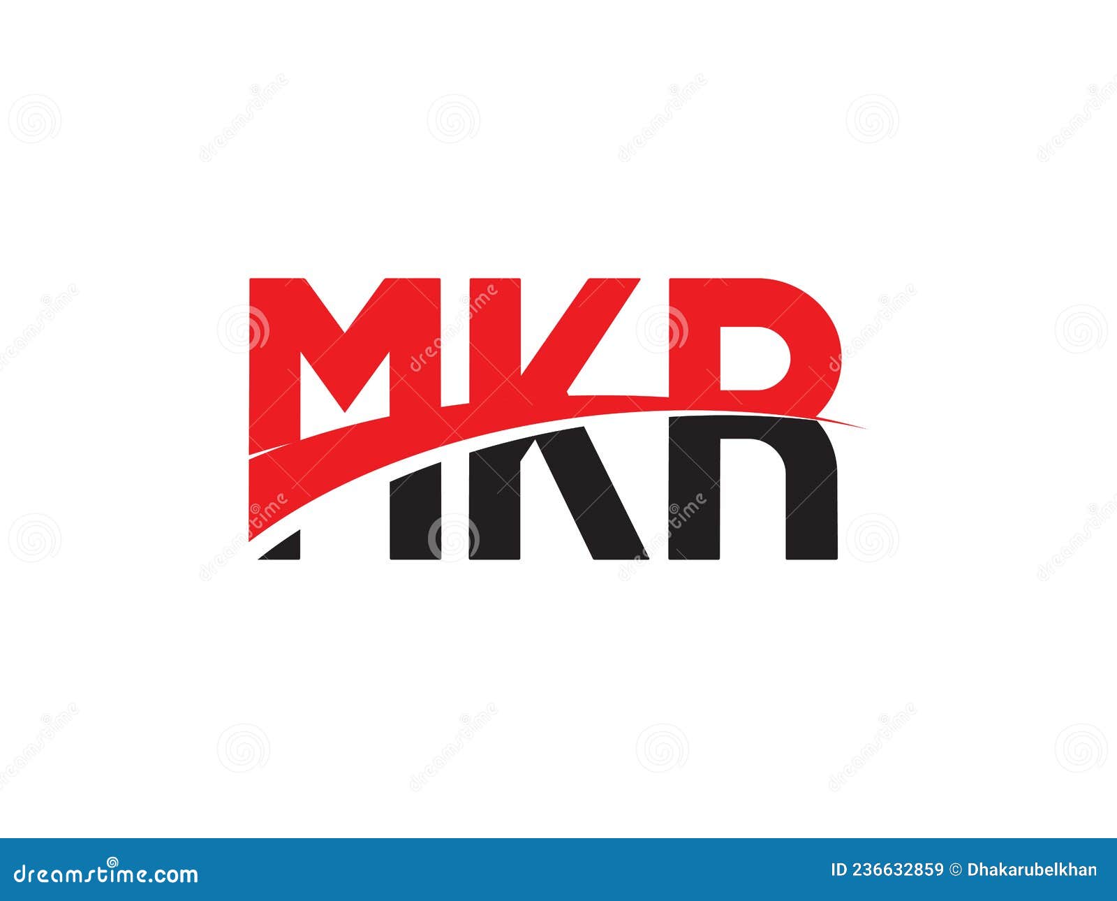 MKR Letter Initial Logo Design Stock Vector - Illustration of banner ...