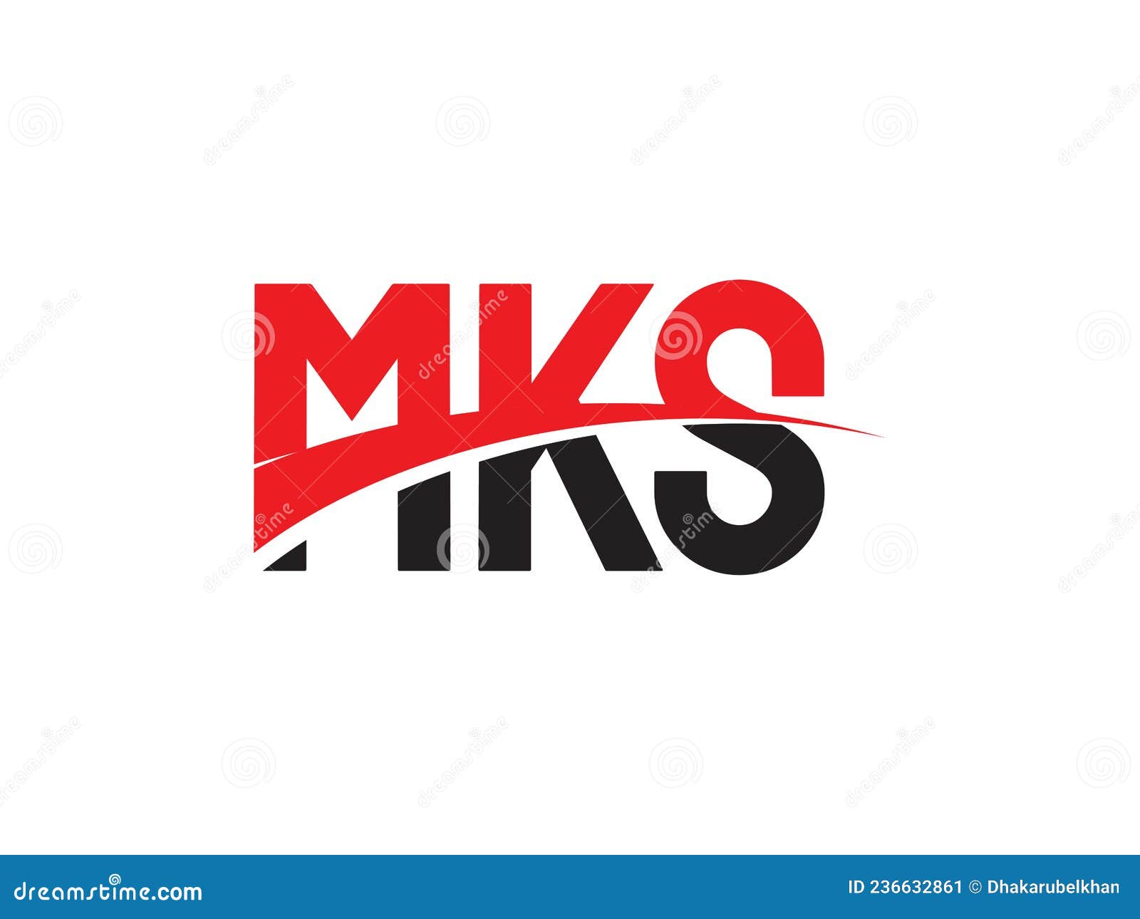 MKS Letter Initial Logo Design Cartoon Vector | CartoonDealer.com ...