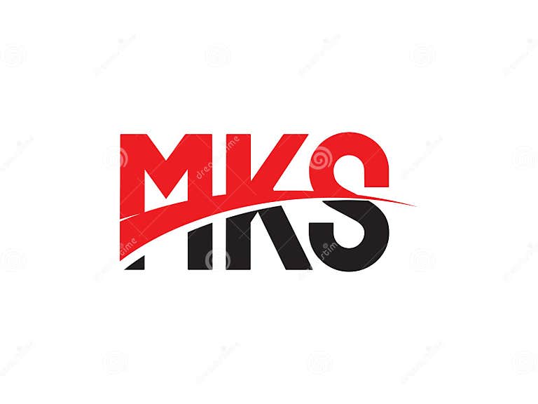 MKS Letter Initial Logo Design Stock Vector - Illustration of ligh ...
