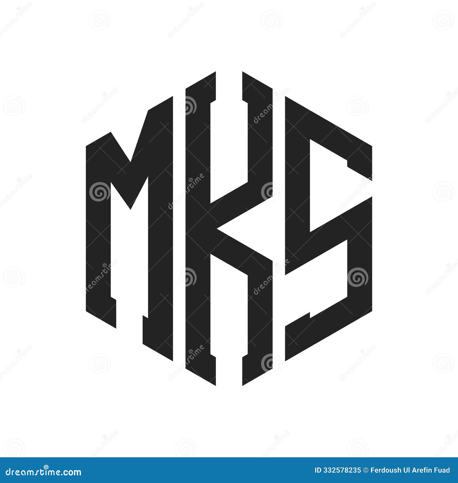 MKS Logo Design. Initial Letter MKS Monogram Logo Using Hexagon Shape ...