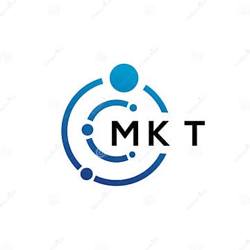 MKT Letter Technology Logo Design on White Background. MKT Creative ...
