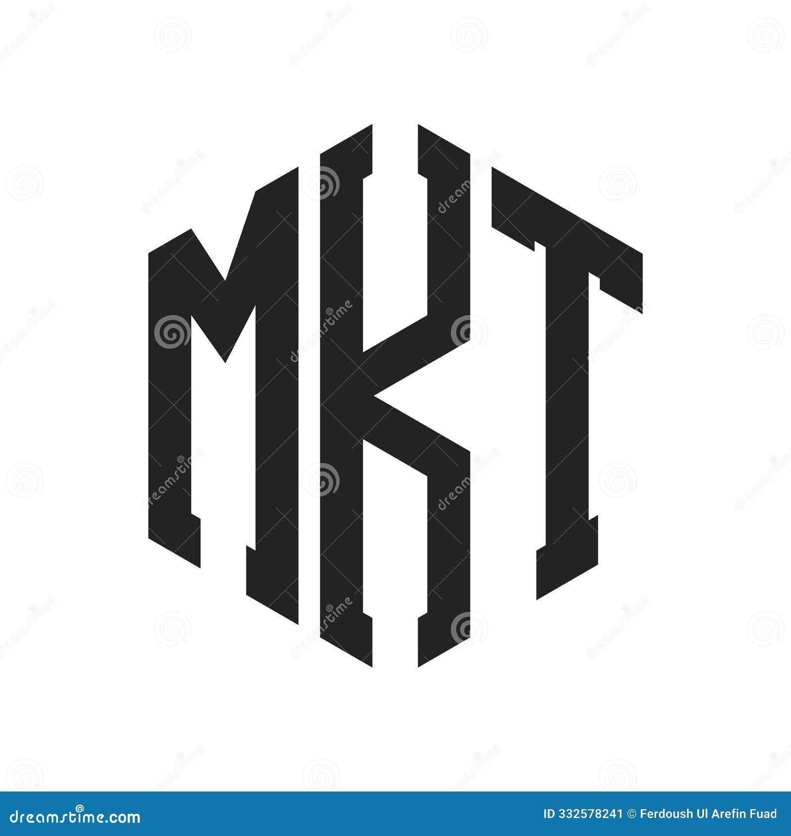 MKT Logo Design. Initial Letter MKT Monogram Logo Using Hexagon Shape ...