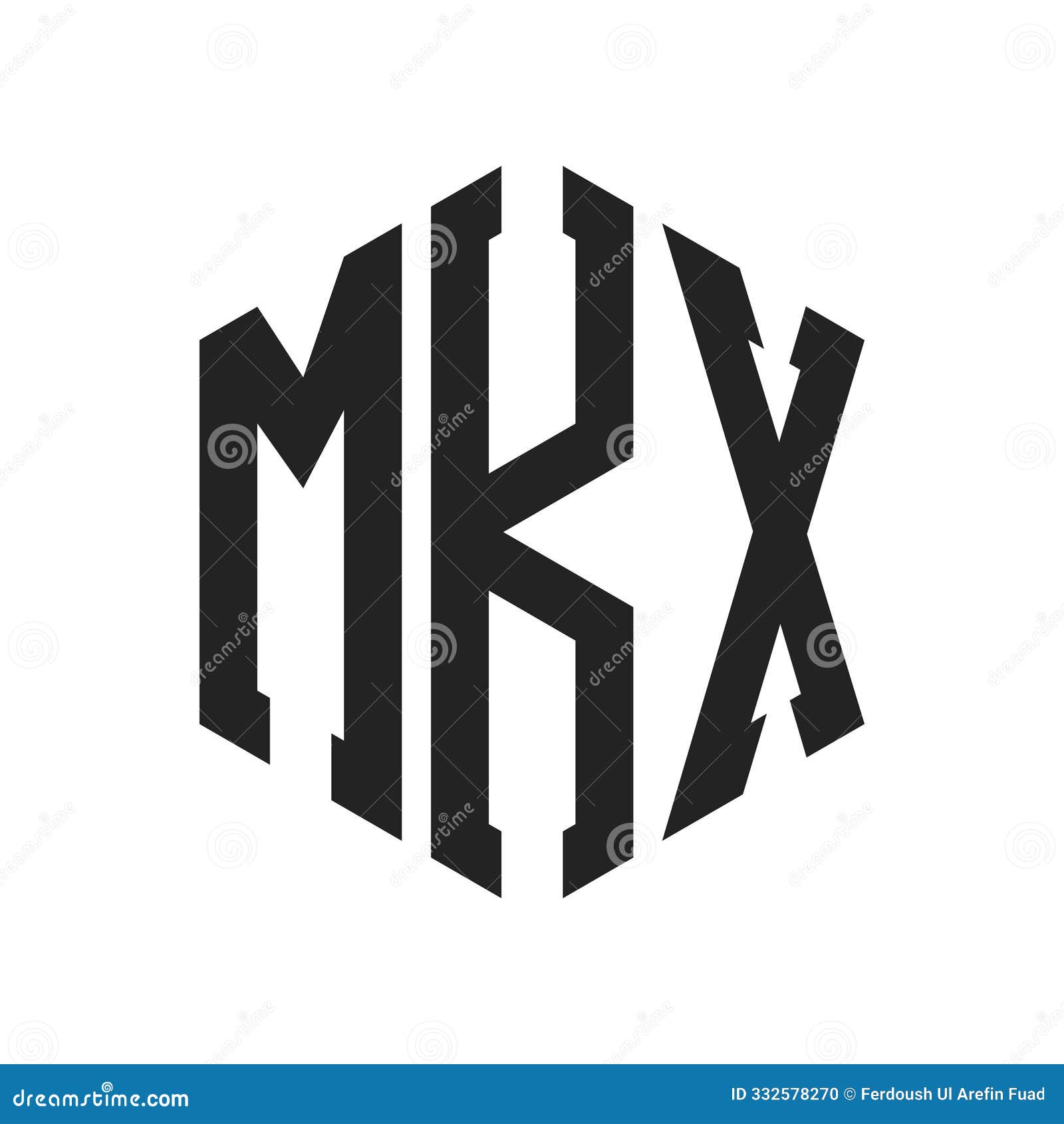 MKX Logo Design. Initial Letter MKX Monogram Logo Using Hexagon Shape ...