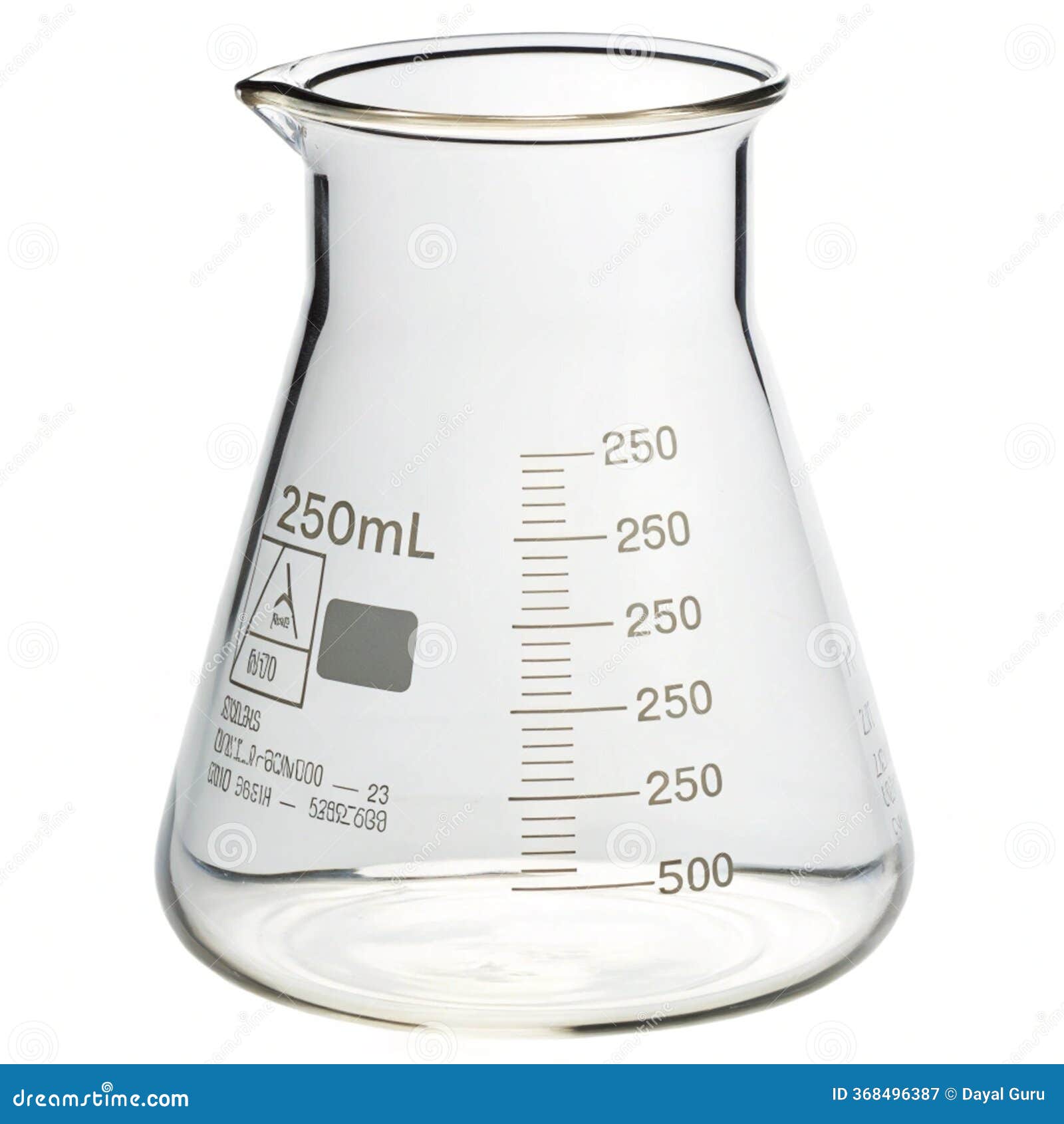 250 Ml Beaker Isolated On White Background Royalty-Free Stock Photo ...