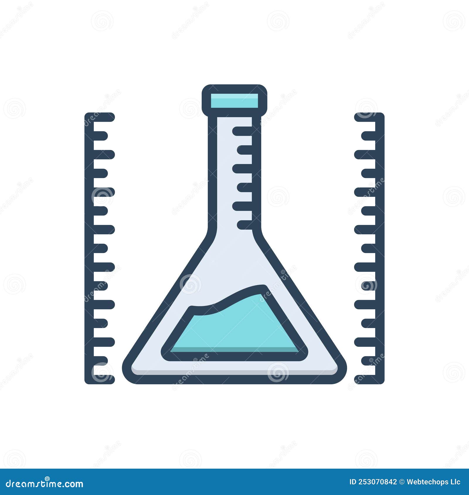 Color Illustration Icon for Ml, Industry and Flask Stock Vector ...