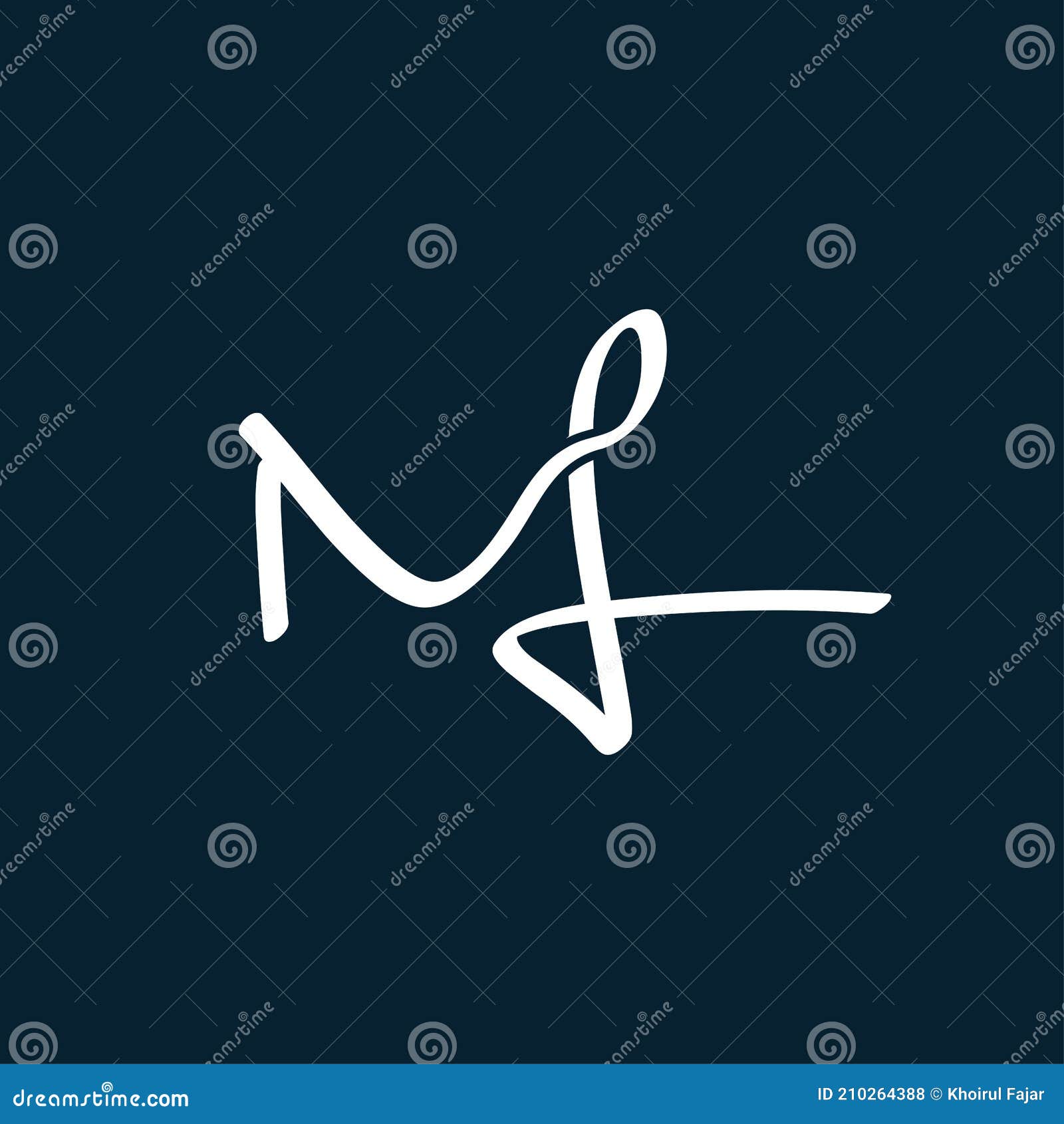 ML Initial Handwriting Logo Vector Stock Vector - Illustration of ...