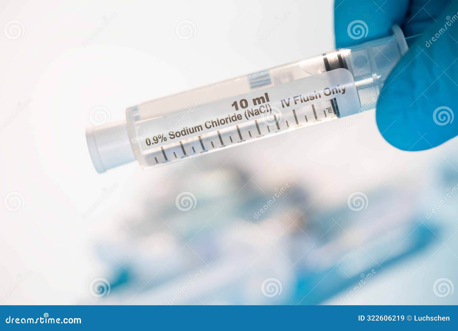 10 Ml Nacl Sodium Chloride 0,9 Infusion Solution Ampules Stock Image ...