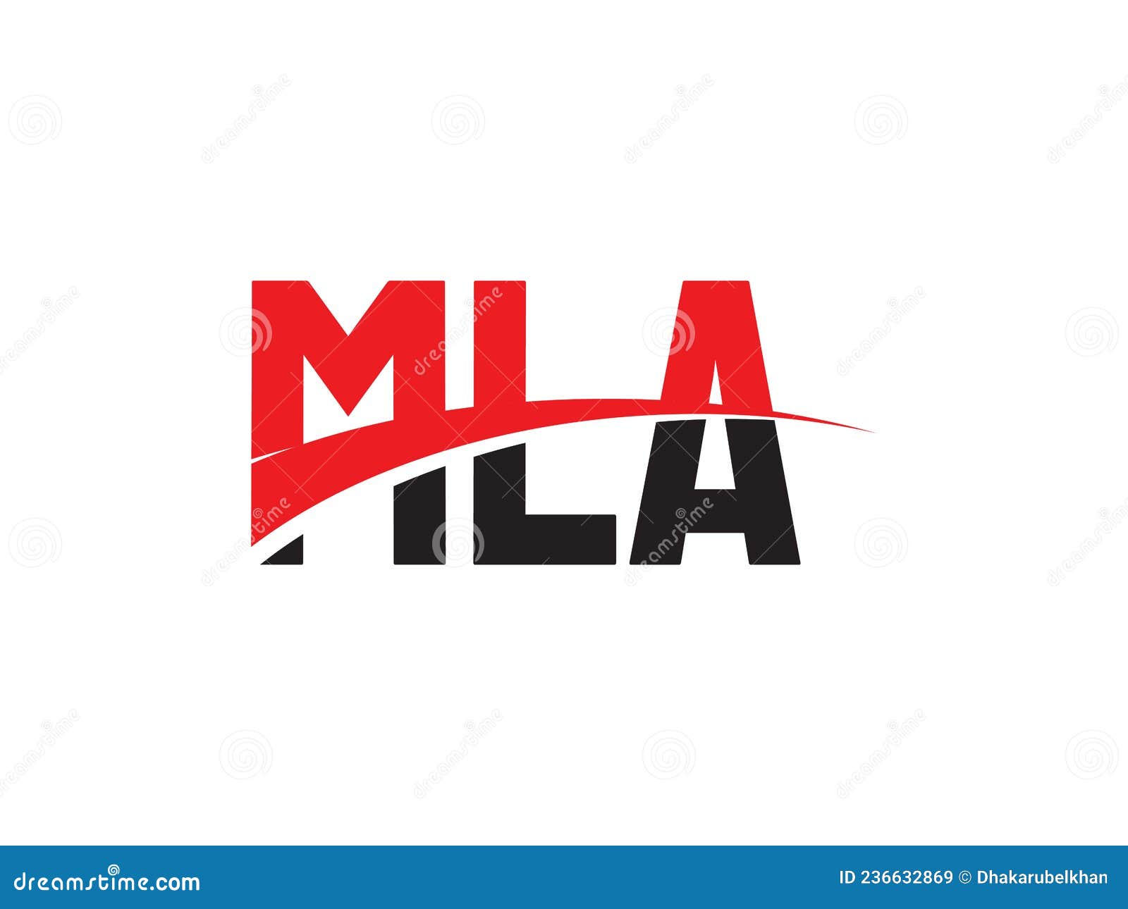 MLA Letter Initial Logo Design Stock Vector - Illustration of ...