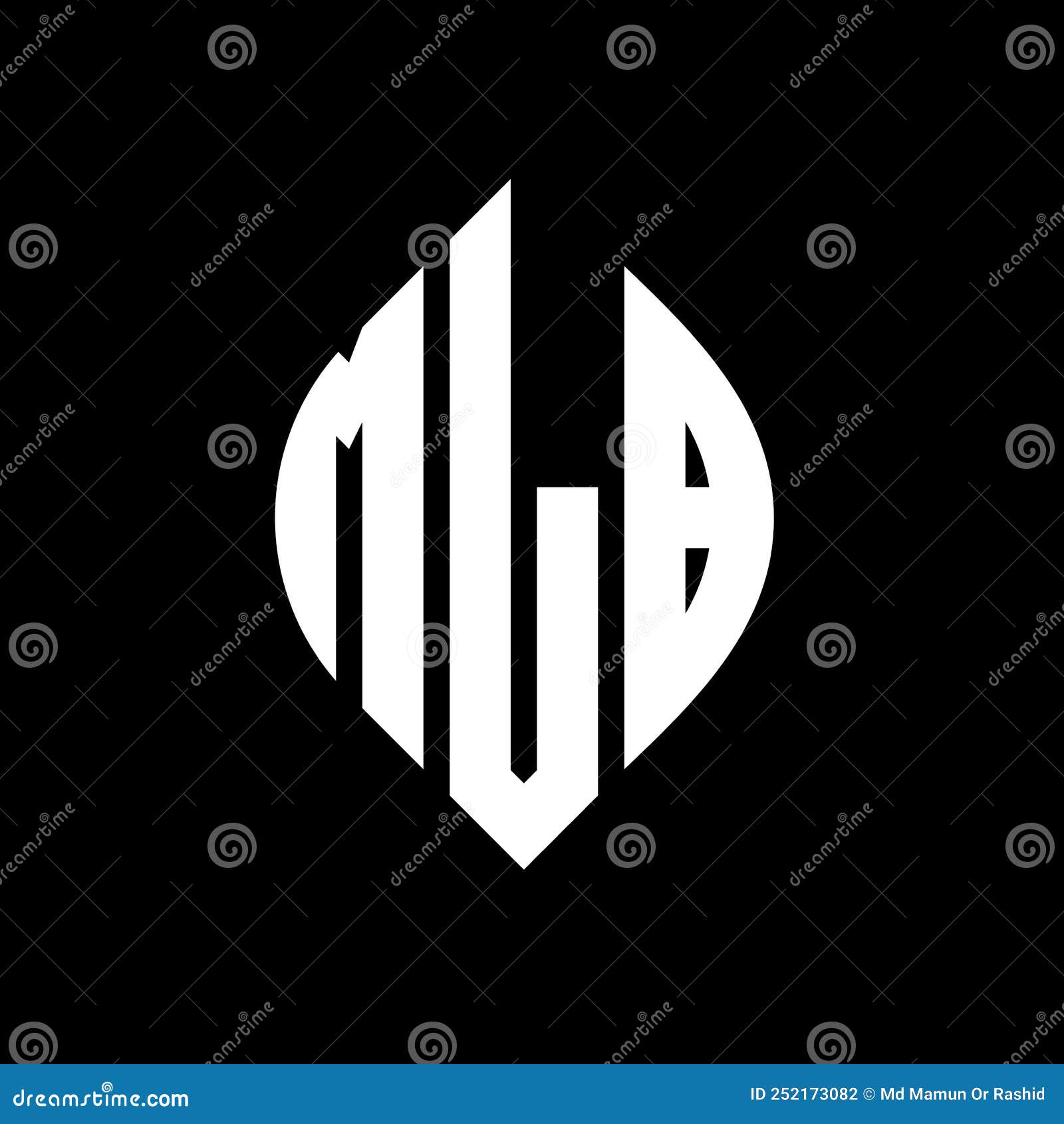 MLB Circle Letter Logo Design with Circle and Ellipse Shape. MLB ...