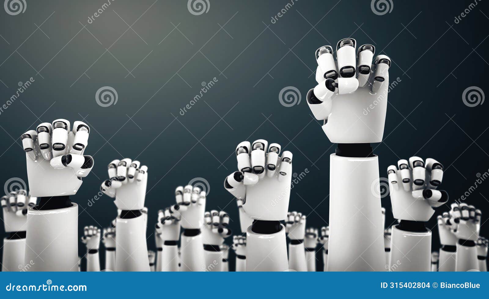 MLB Robot Humanoid Hands Up To Celebrate Success Achieved by Using AI ...