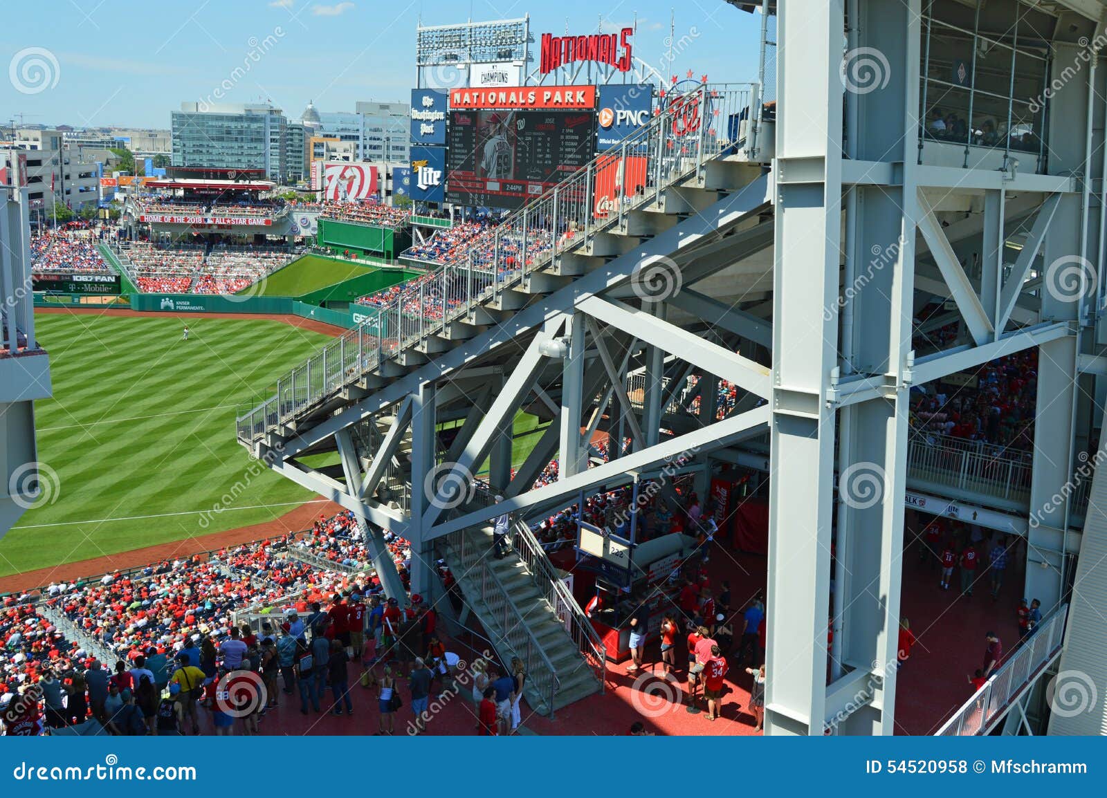 MLB Stadium Architecture editorial stock photo. Image of city - 54520958