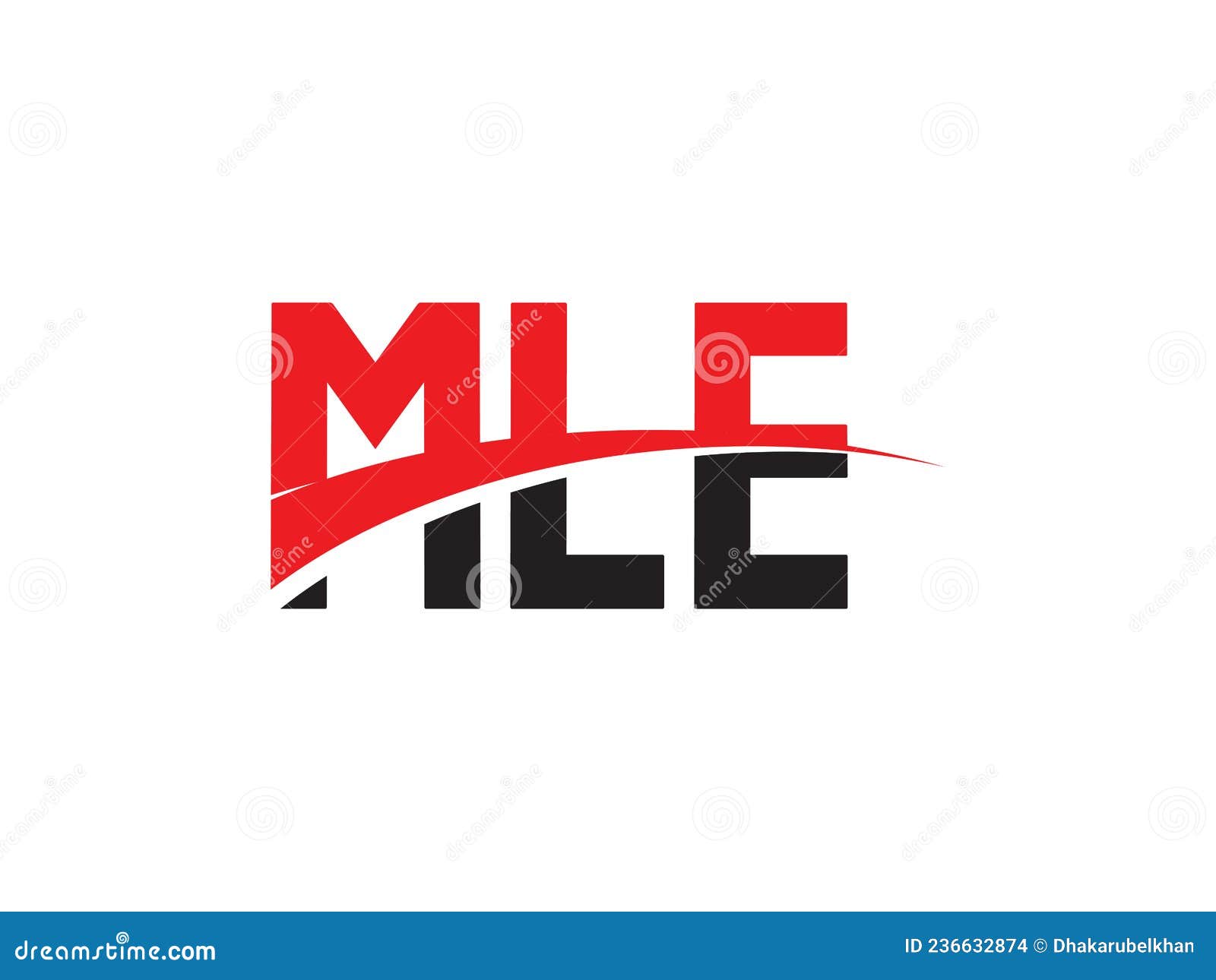 MLE Letter Initial Logo Design Stock Vector - Illustration of creative ...