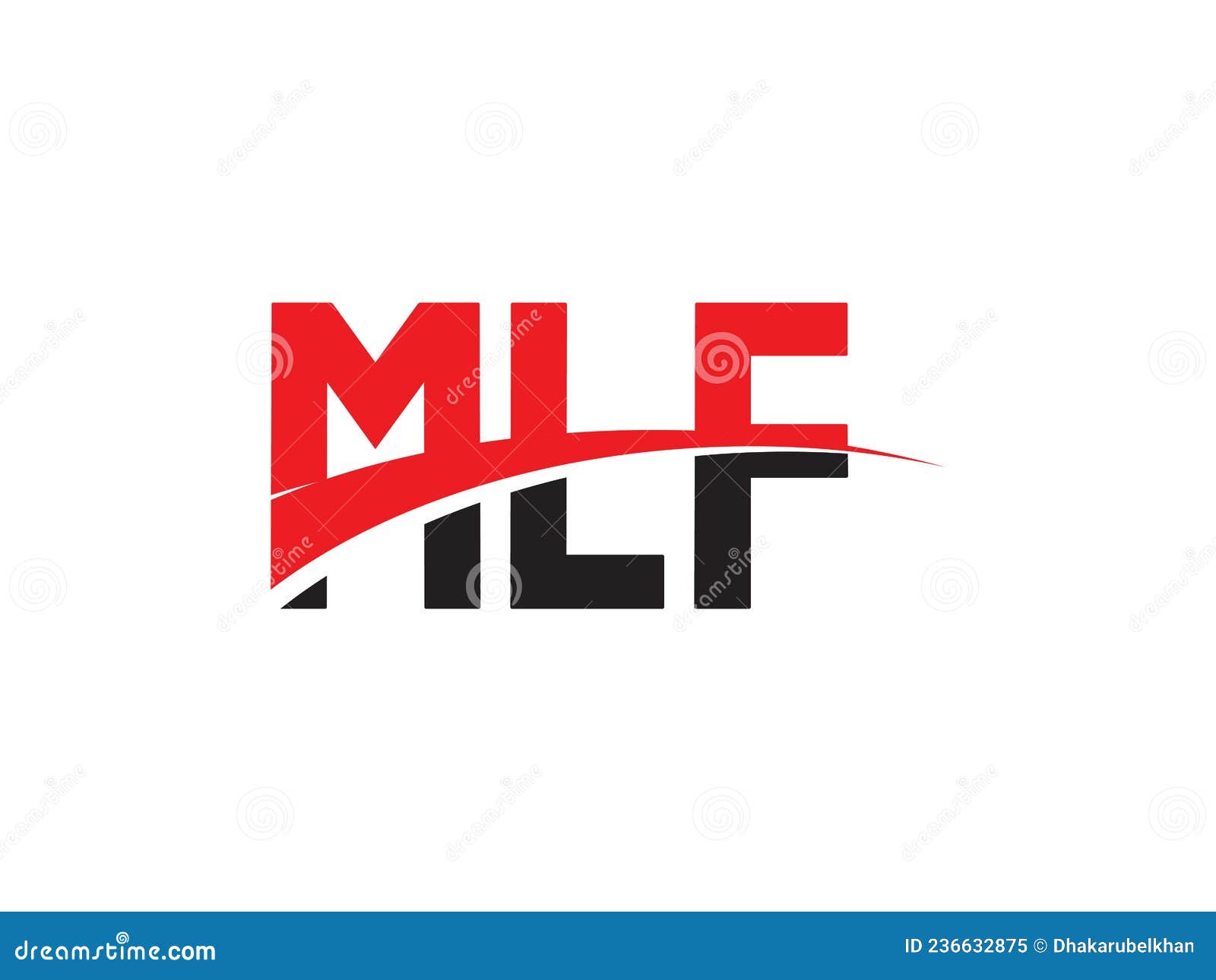 MLF Letter Initial Logo Design Stock Vector - Illustration of emblem ...