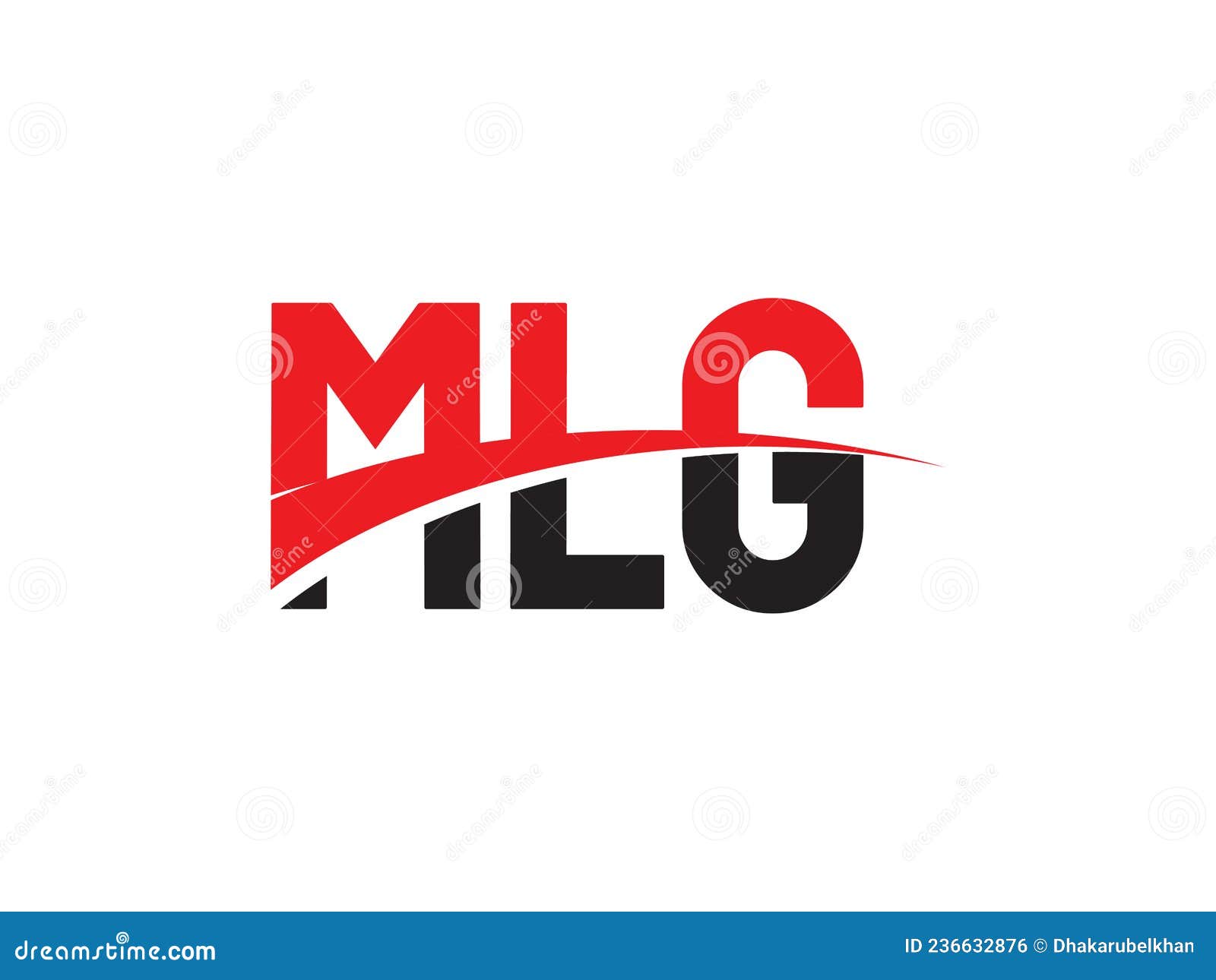MLG Letter Initial Logo Design Stock Vector - Illustration of shape ...