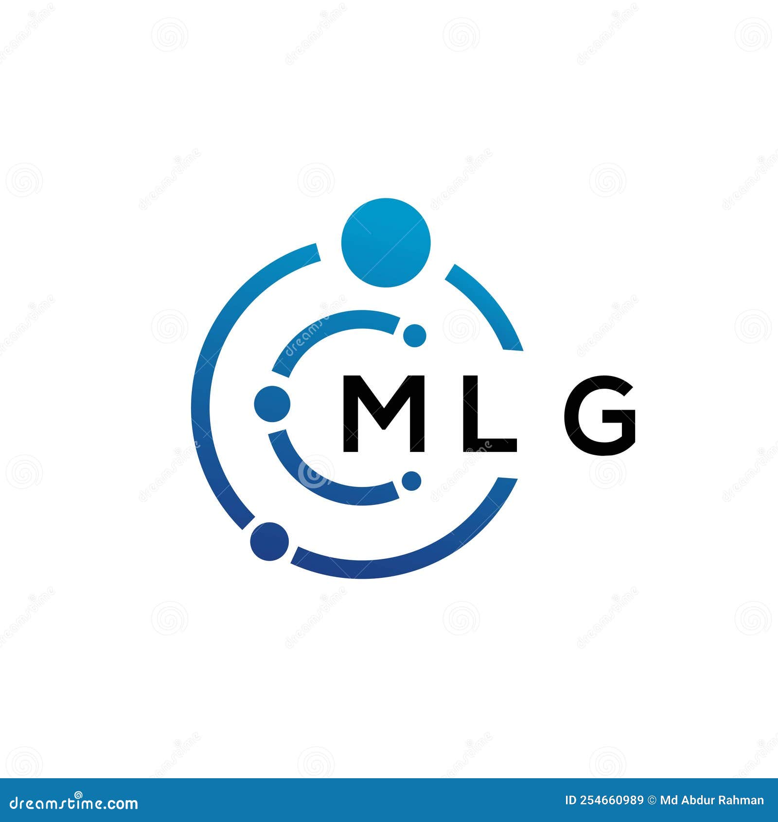 MLG Letter Technology Logo Design on White Background. MLG Creative ...