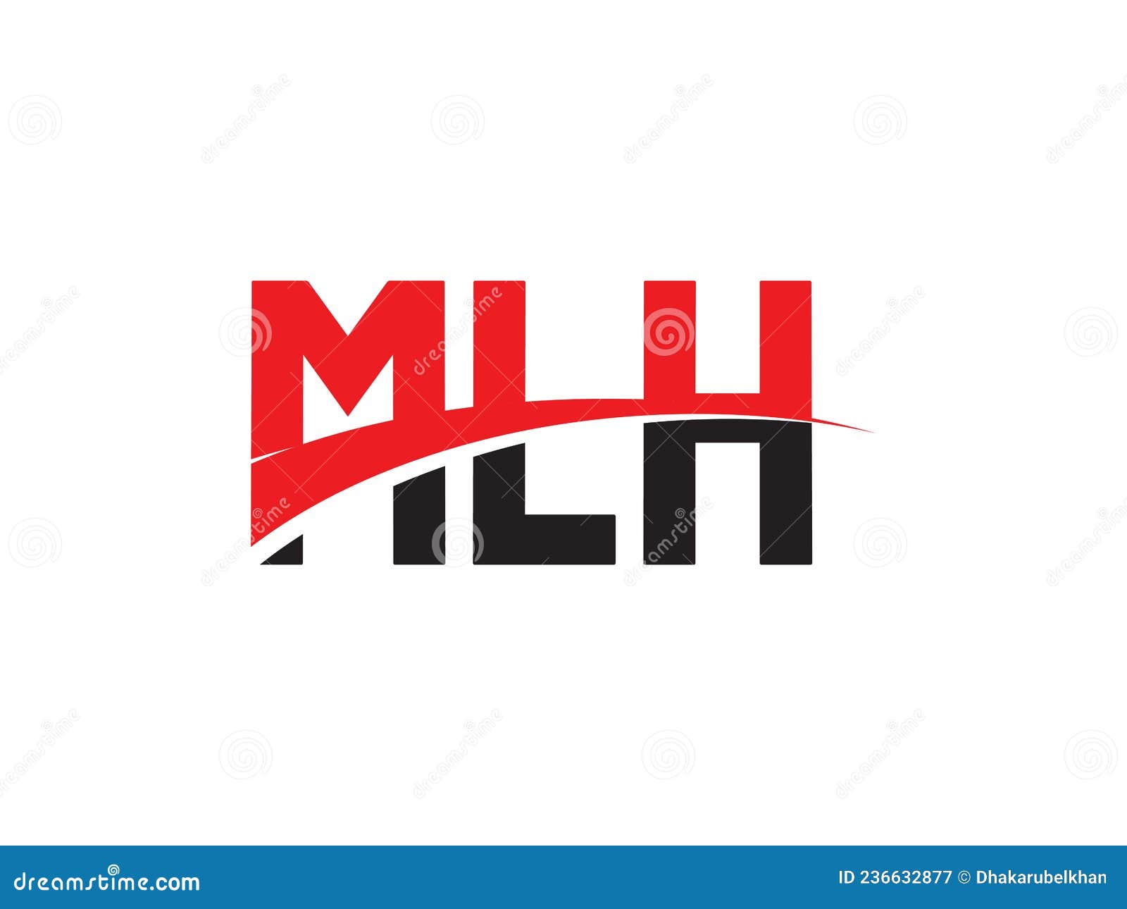 MLH Letter Initial Logo Design Stock Vector - Illustration of letter ...