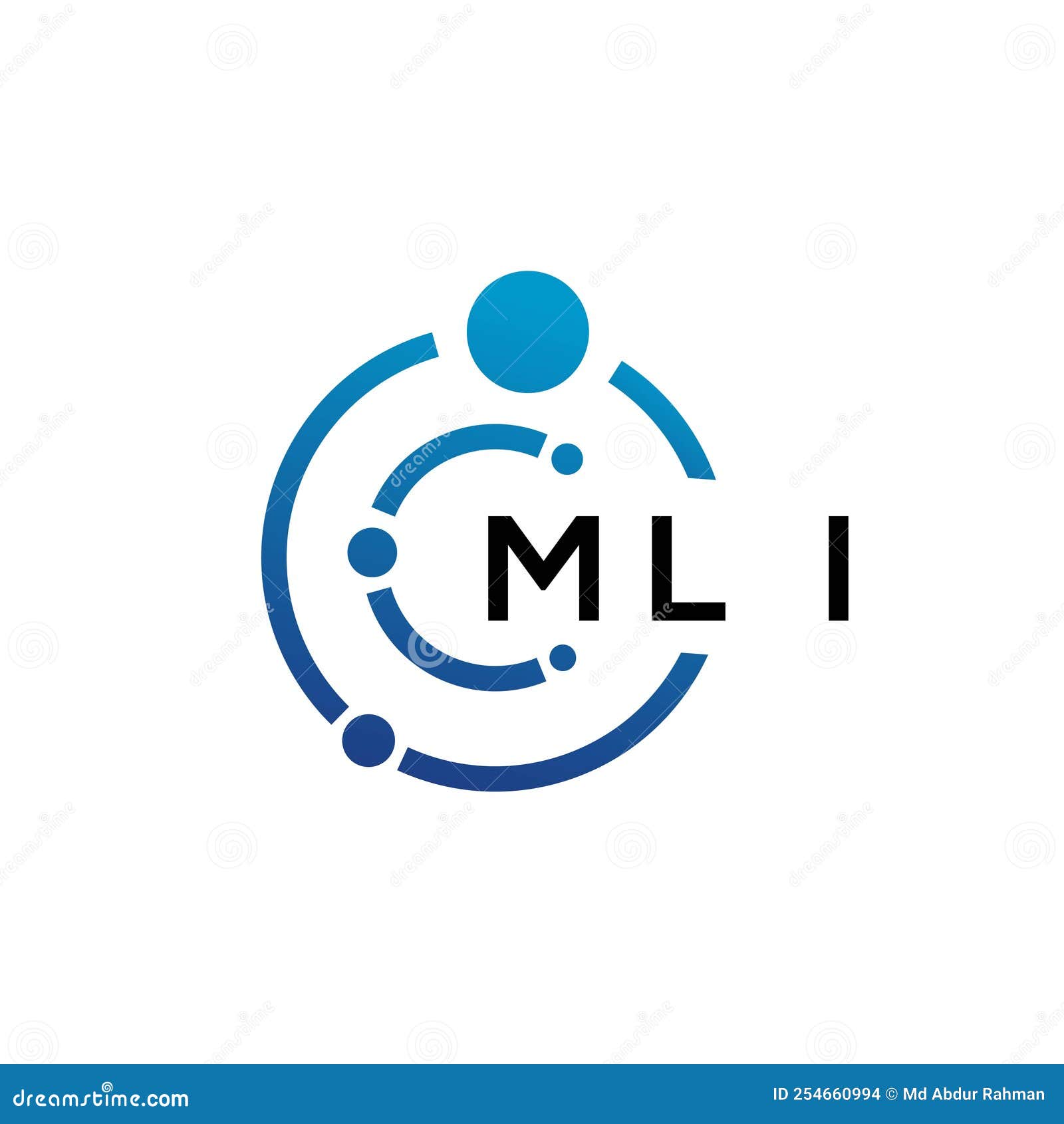 MLI Letter Technology Logo Design on White Background. MLI Creative ...