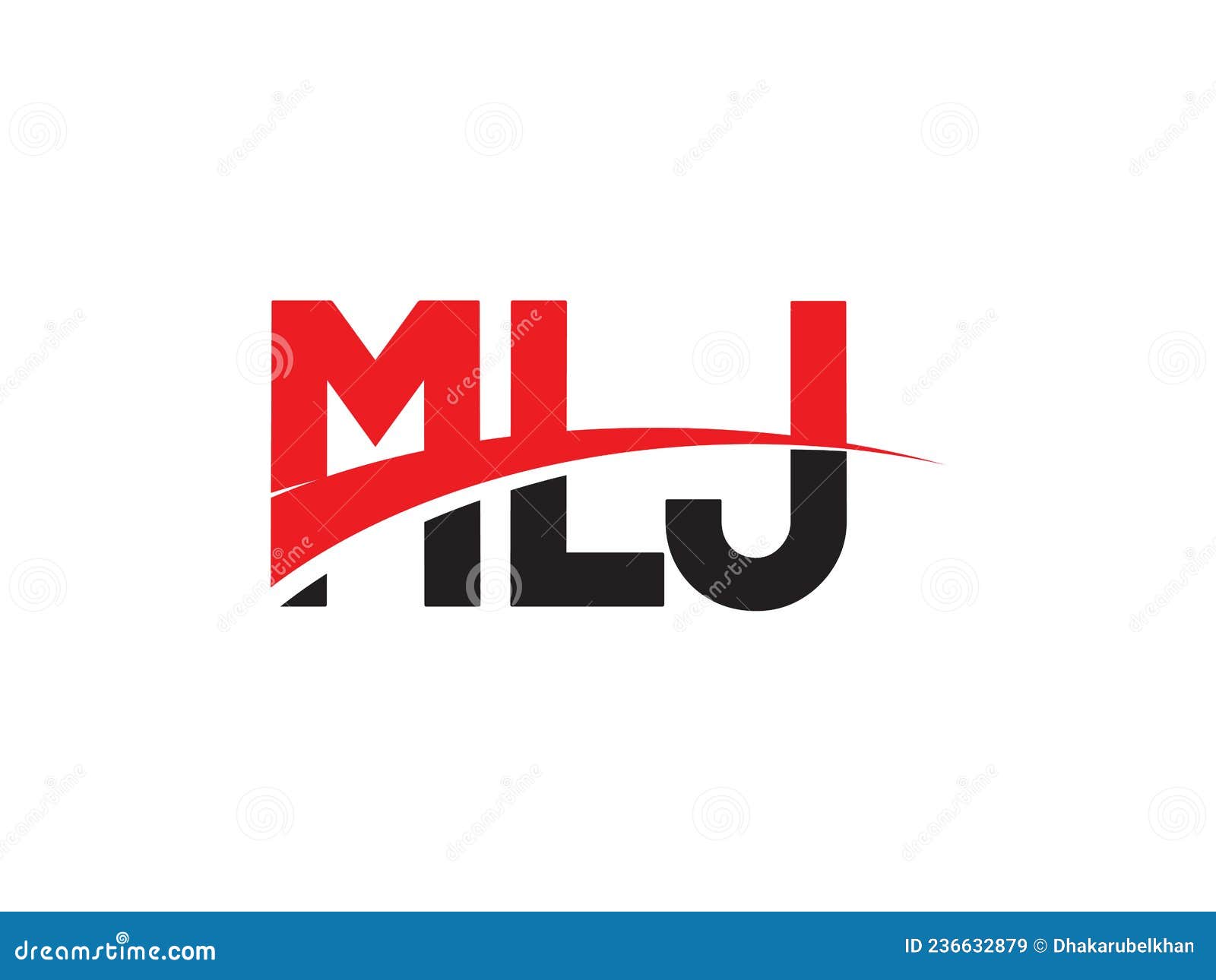 MLJ Letter Initial Logo Design Stock Vector - Illustration of ligh ...