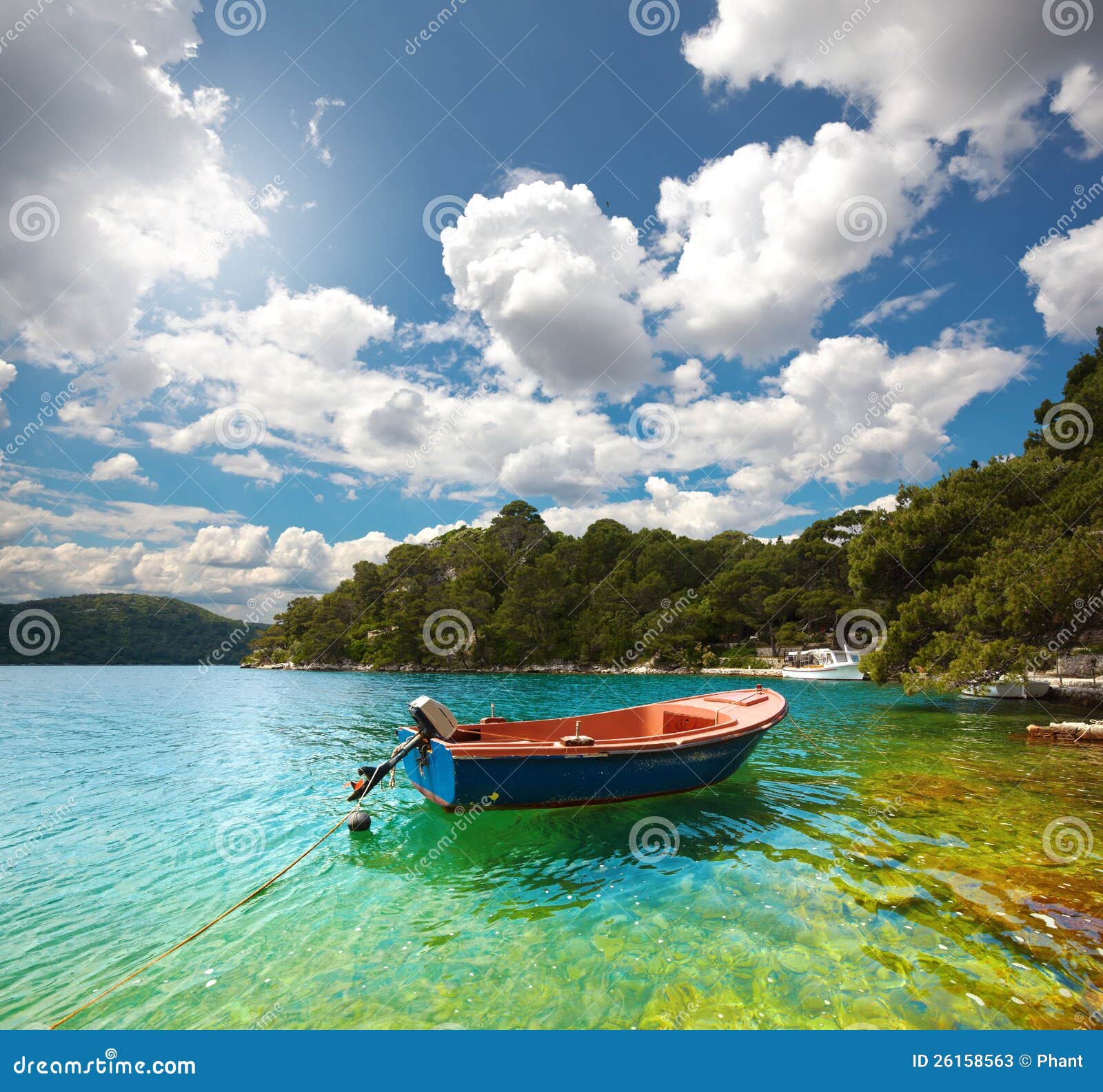 Mljet. Croatia stock image. Image of cloud, color, green - 26158563