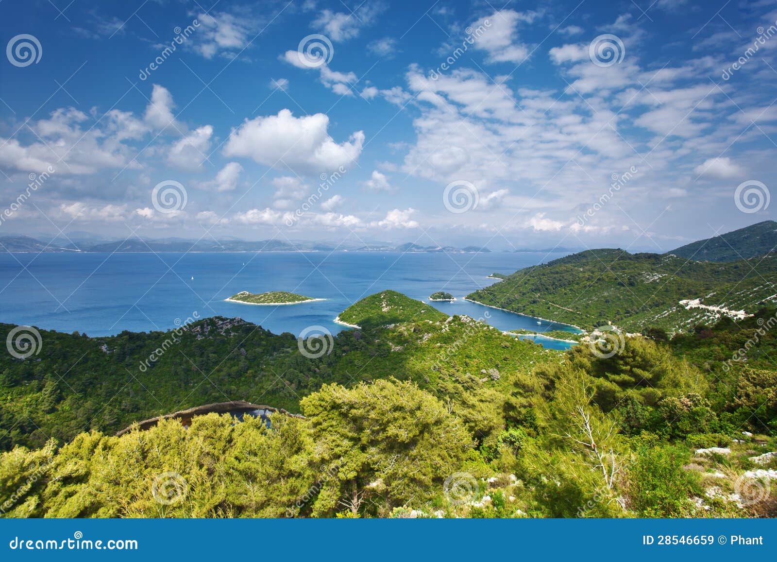 Mljet. Croatia stock image. Image of color, lagoon, reflection - 28546659