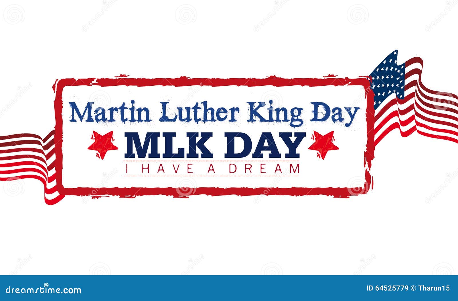 MLK Day editorial stock image. Illustration of luther - 64525779