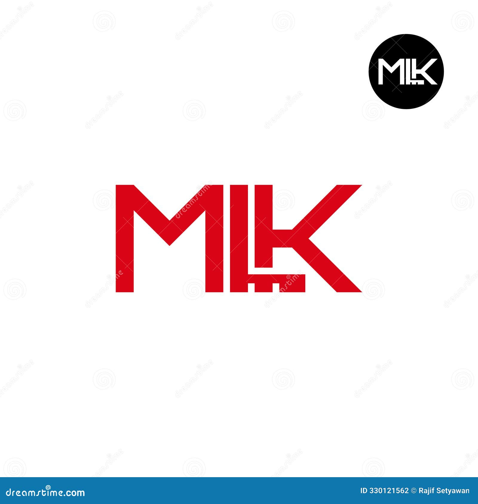MLK Logo Letter Monogram Design Stock Vector - Illustration of ...
