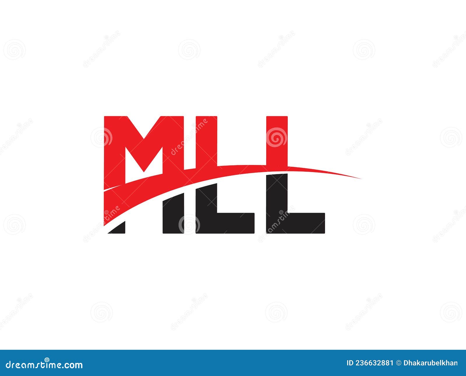 MLL Letter Initial Logo Design Stock Vector - Illustration of graphic ...