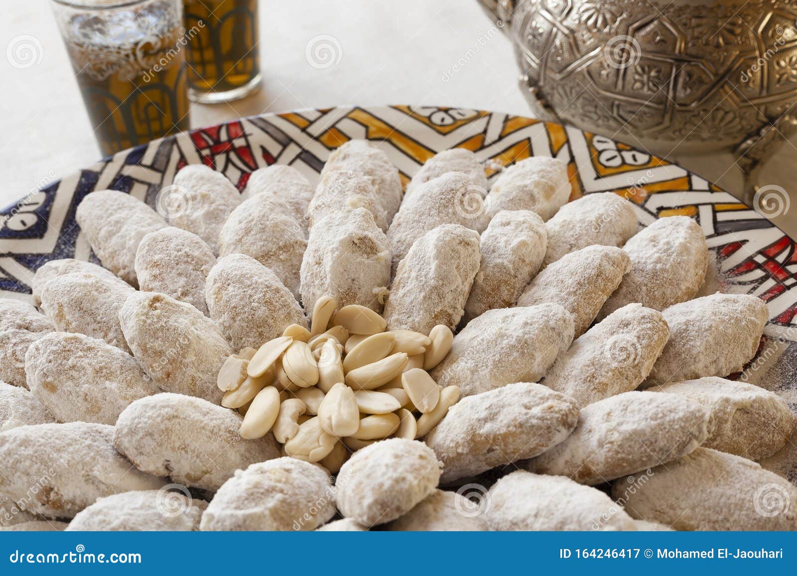 Almond Sweets are Typical Moroccan Food Stock Image - Image of ...