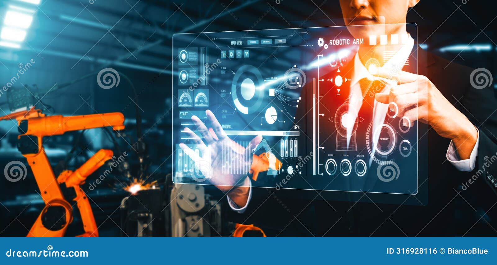 MLP Advanced Robot Arm System for Digital Industry and Factory Robotic ...