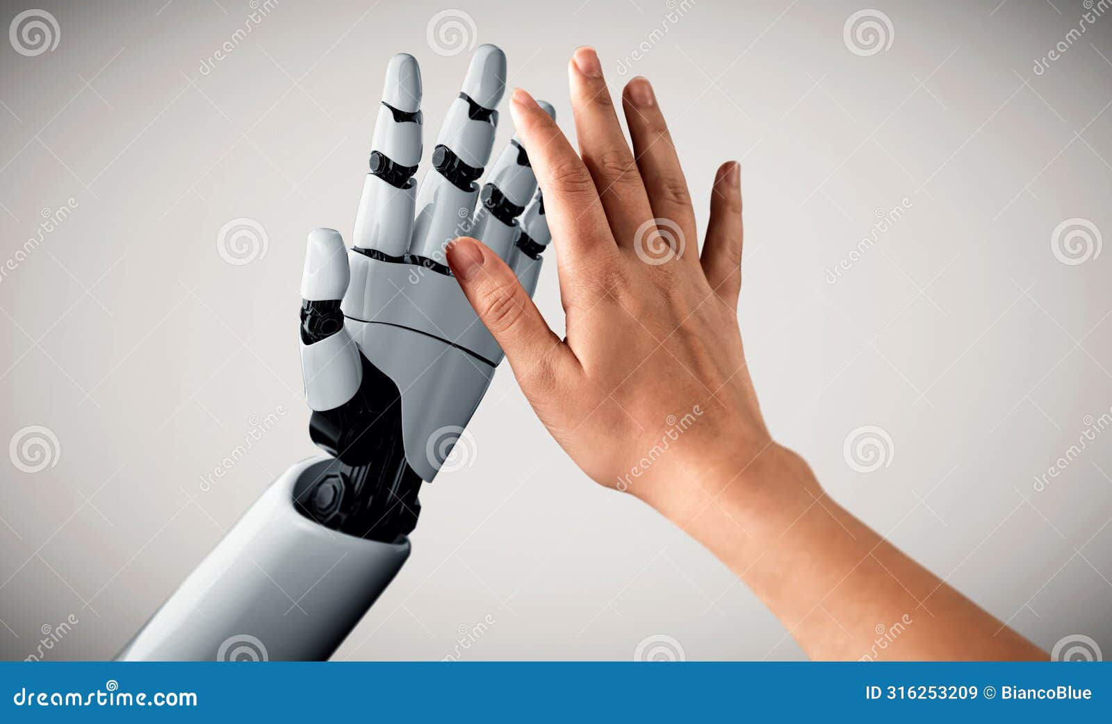 MLP Future Artificial Intelligence Robot and Cyborg. Stock Image - Image of factory, corporate ...