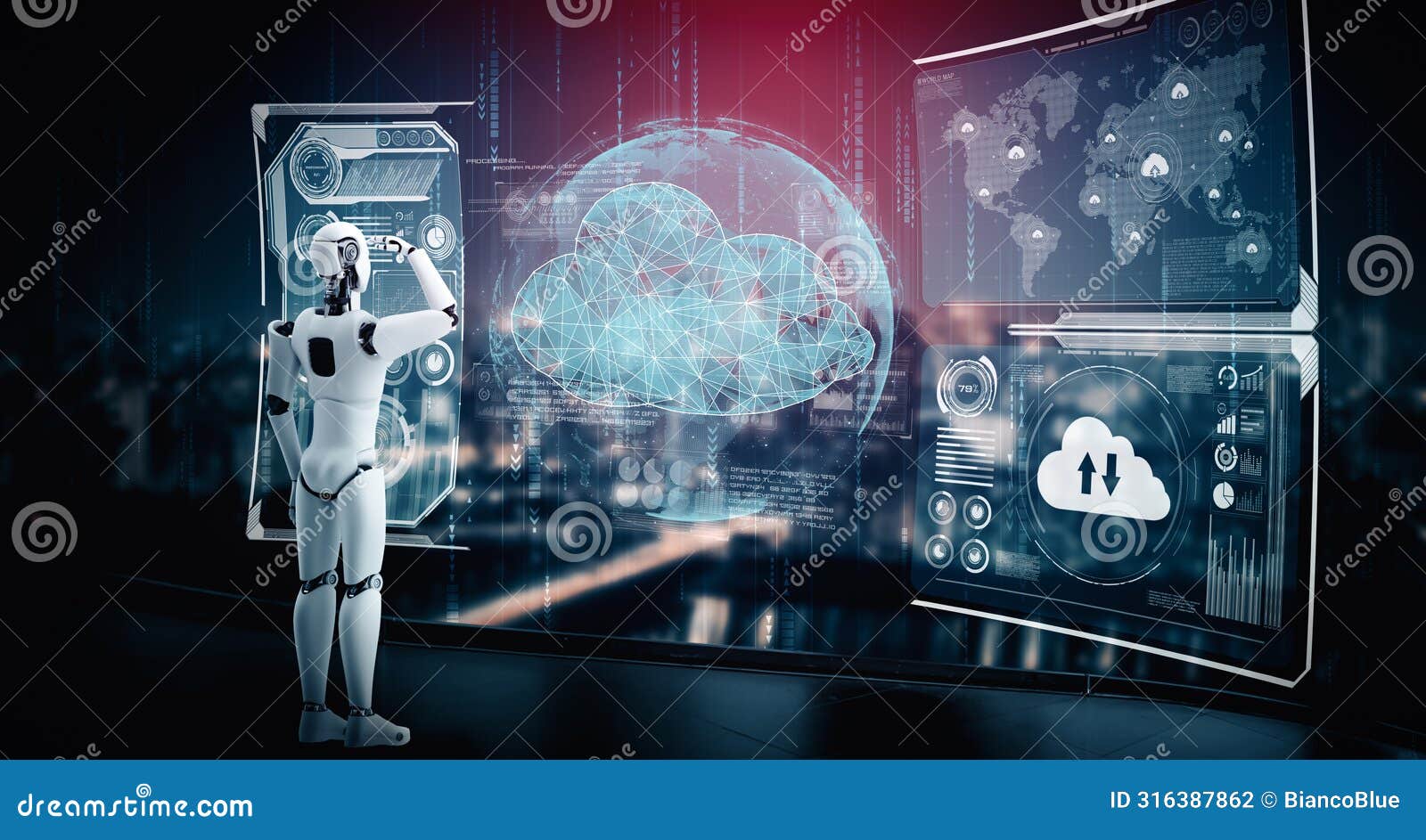 MLP AI Robot Using Cloud Computing Technology To Store Data on Online ...