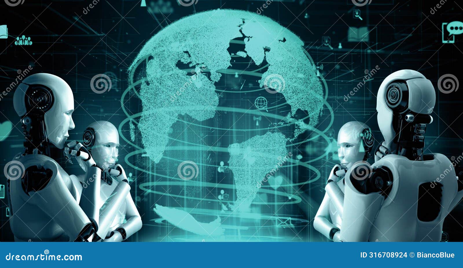 MLP Internet Connection Controlled by AI Robot Huminoid and Machine ...